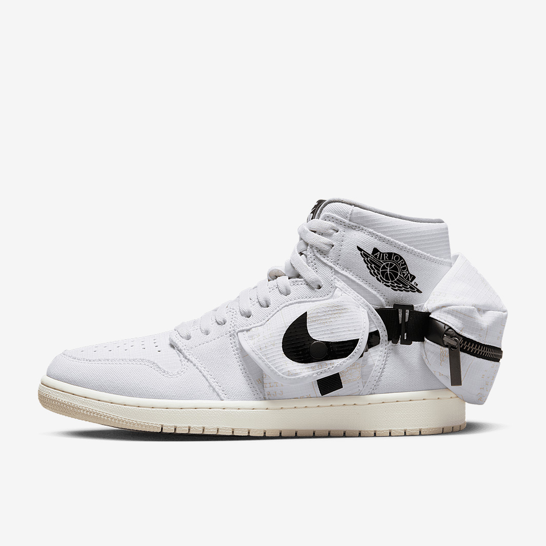 Air Jordan 1 Utility - Weiß/Schwarz/Sail - Herrenschuhe | Pro:Direct Soccer