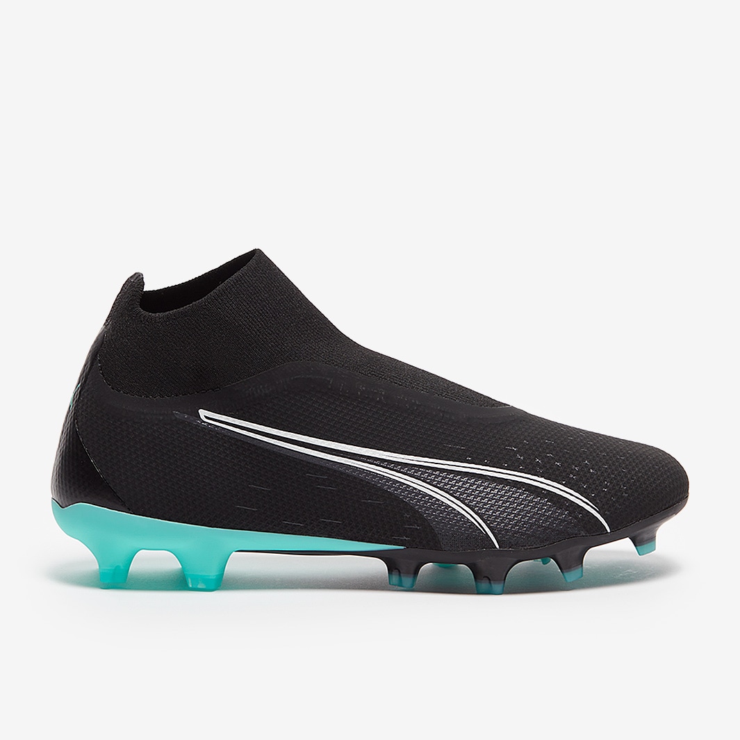 Puma Ultra Match+ Ll FG/AG - Puma Black/Puma White/Elektro Aqua - Mens ...
