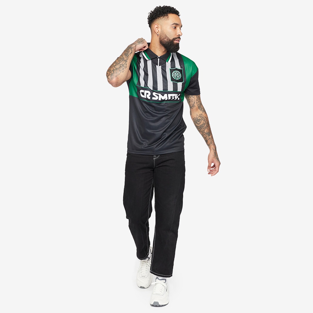 Hummel Celtic 1994/96 Away Retro Shirt - Green / Black - Mens Replica