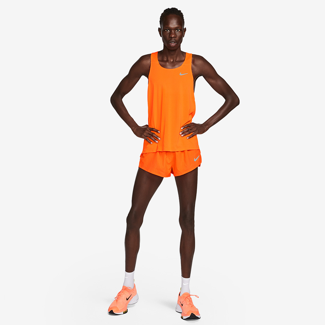 Nike Dri-FIT Fast Racing Singlet - Total Orange/Reflective Silver ...