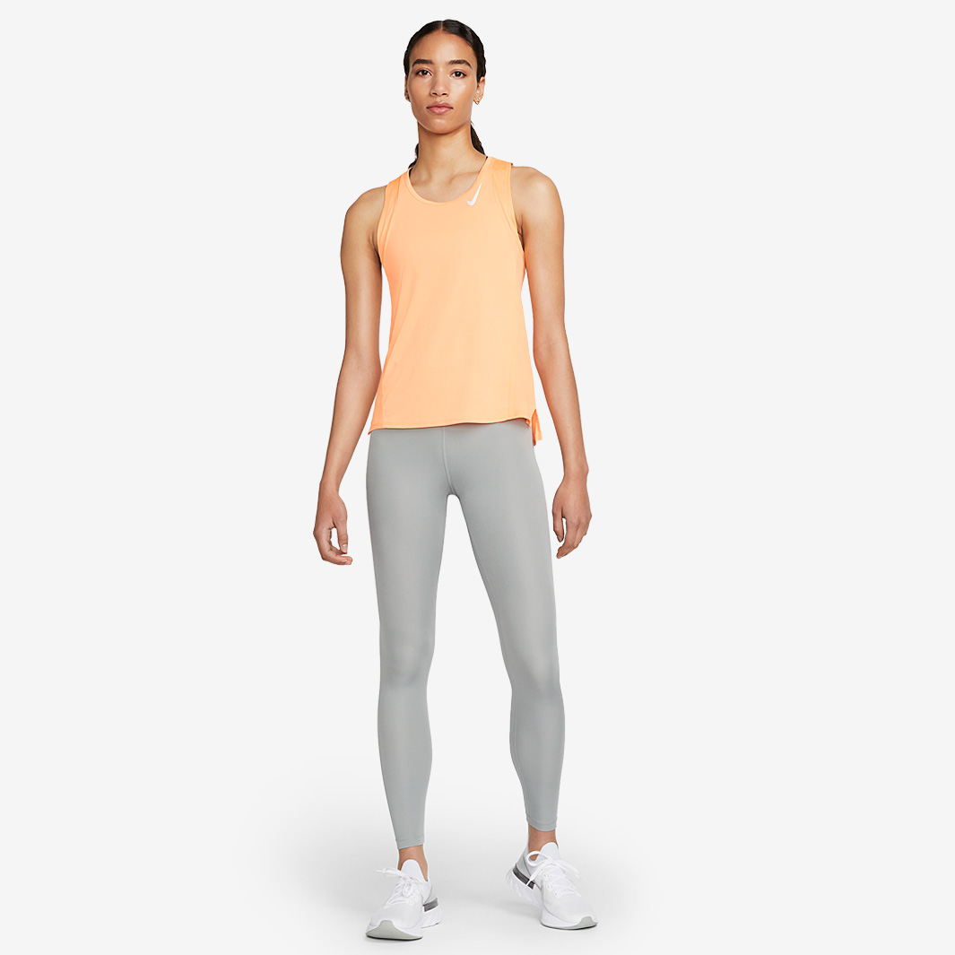 Nike Womens Dri-FIT Race Running Singlet - Peach Cream/Reflective ...