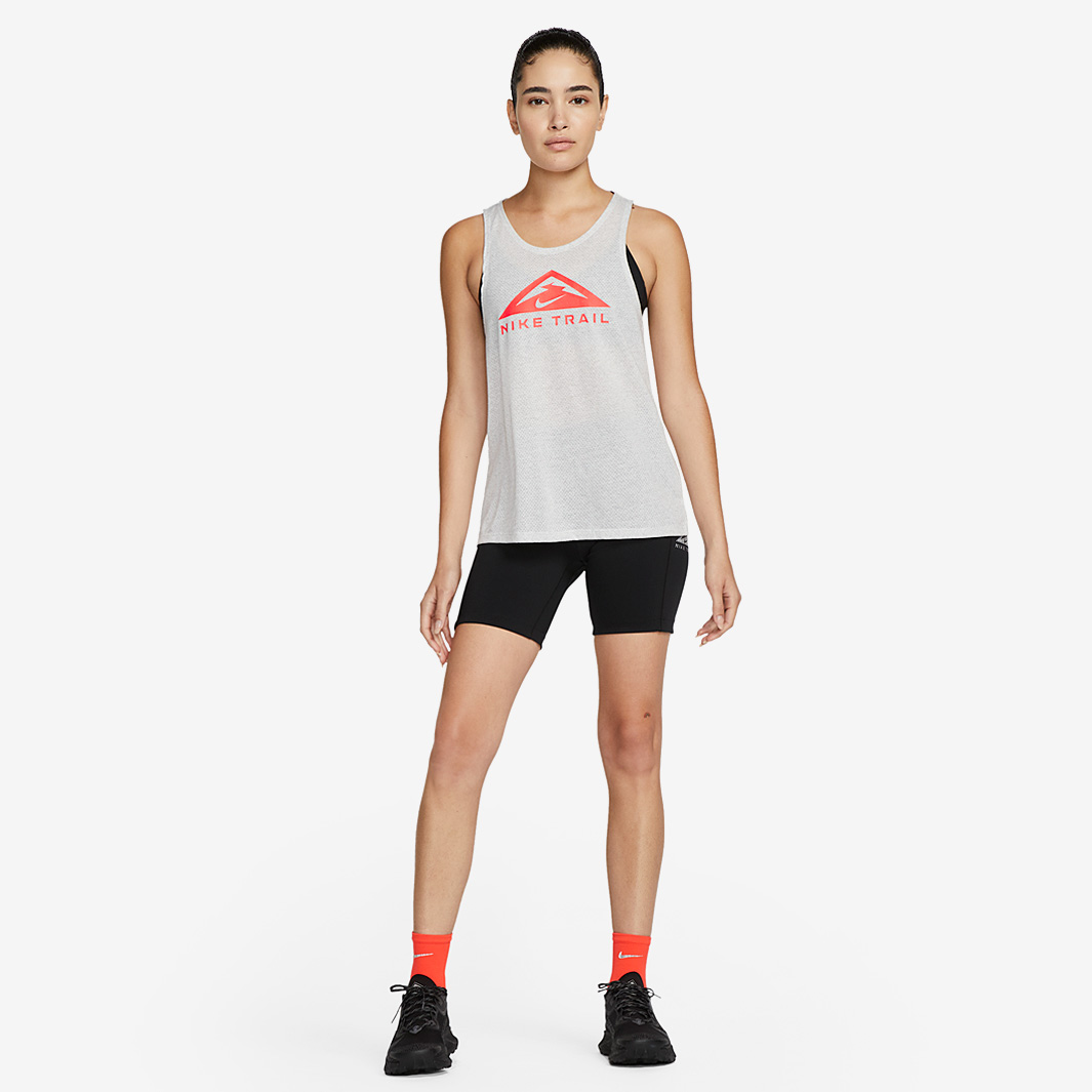 Nike Womens Dri-FIT Trail Running Tank - Light Smoke Grey/Grey Fog ...