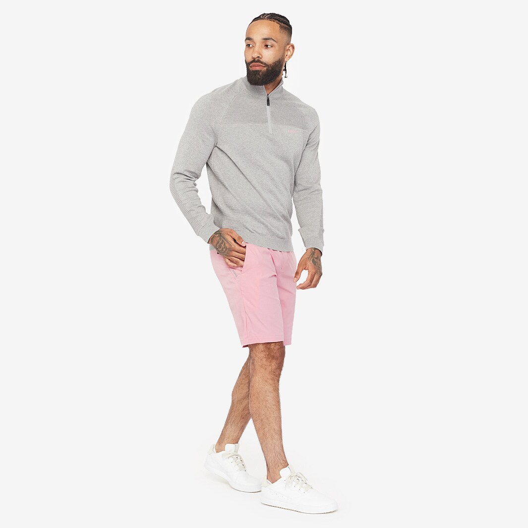 Hugo Boss Zandi 1/4 Zip - Light/Pastel Grey - Mens Clothing