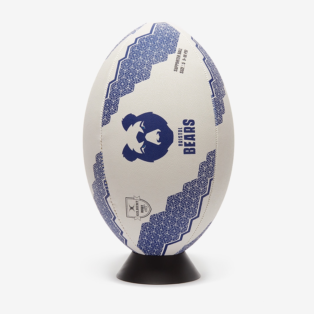 Gilbert Bristol Bears Supporter Ball - White - Rugby Balls