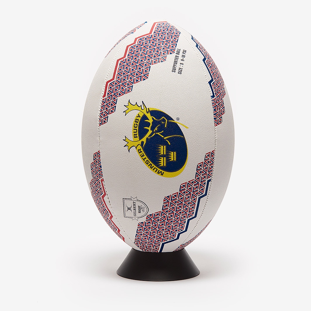 Gilbert Munster Supporter Ball - White - Rugby Balls | Pro:Direct Rugby
