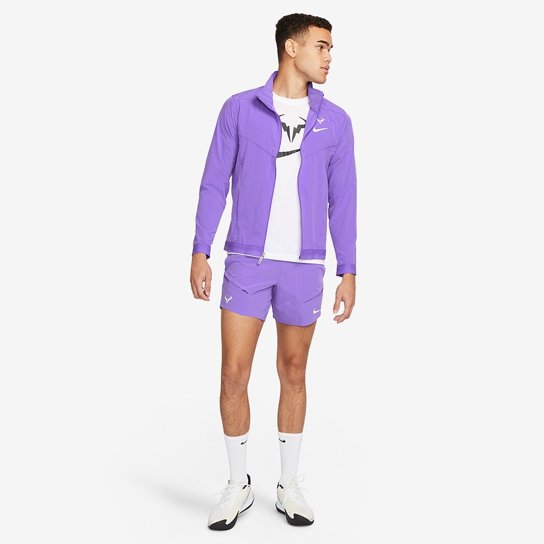 Nike Court Dri-Fit Rafa Jacket - Action Grape/White - Mens Clothing