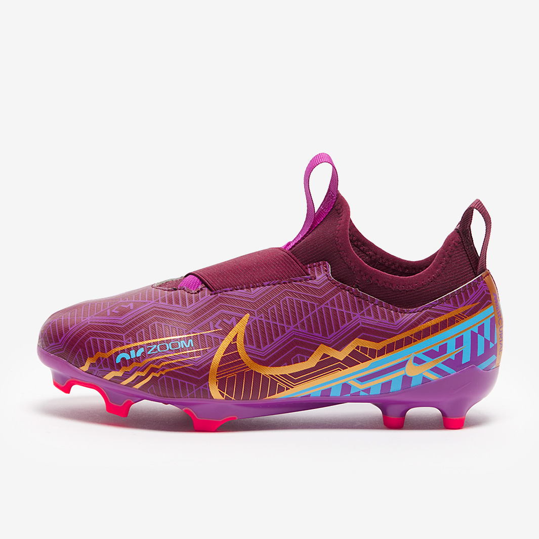 Nike Kids Zoom Mercurial Vapor XV Academy KM FG MG Dark Beetroot Mtlc Nike Kids Zoom Mercurial Vapor XV Academy KM FG MG Dark Beetroot Mtlc