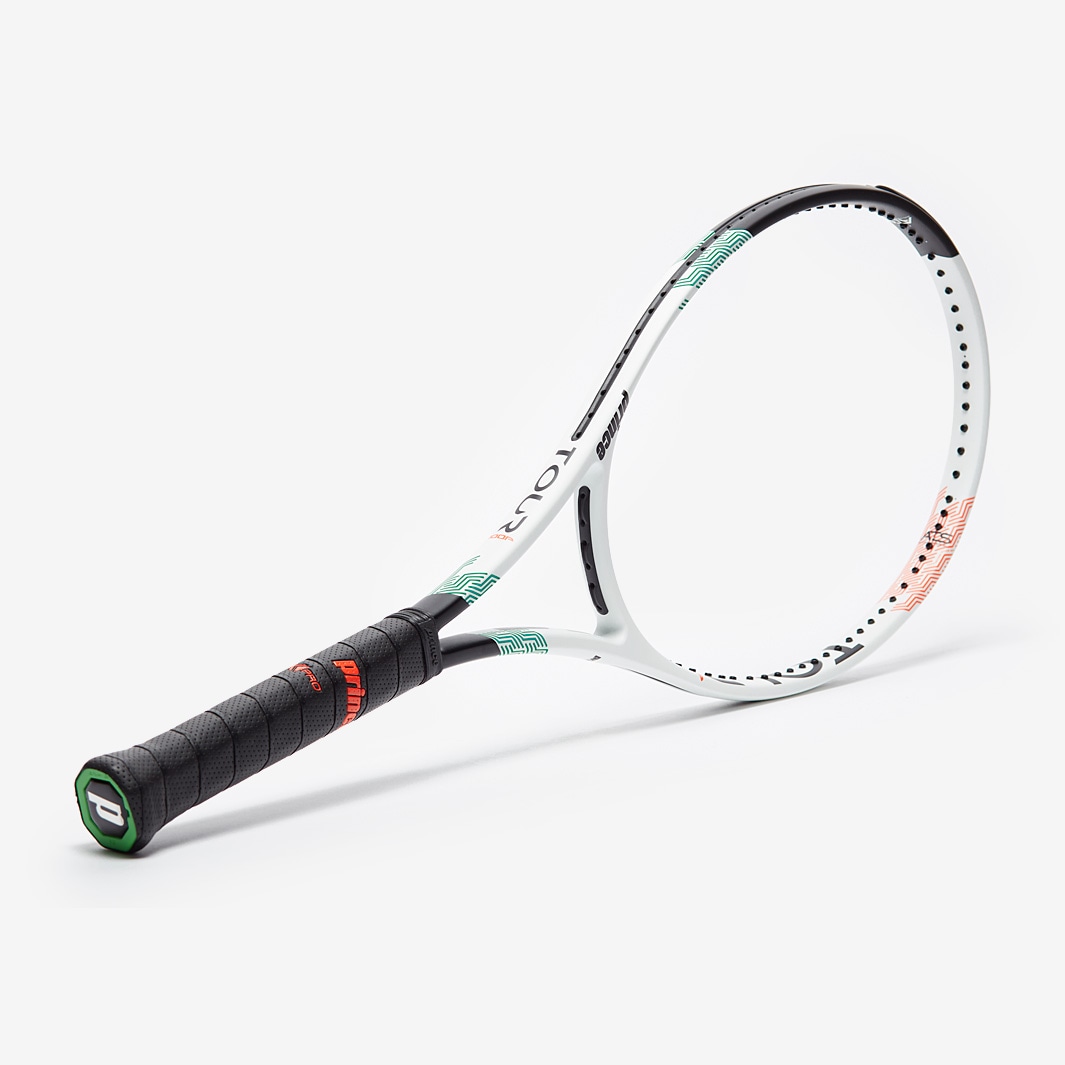 Prince Tour 100P (305g) Unstrung - White/Orange - Mens Rackets