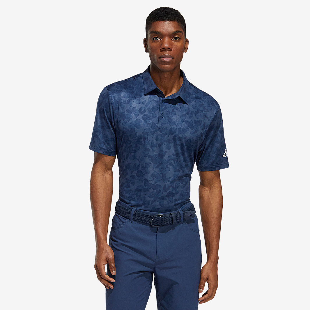 adidas Prisma Print Polo - Crew Navy/Night Indigo - Mens Clothing