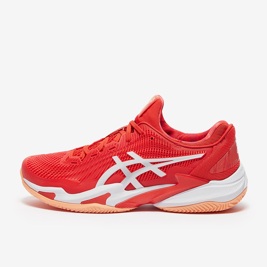 Asics Court FF 3 Clay Novak - Fiery Red/White - Mens Shoes | Pro:Direct ...