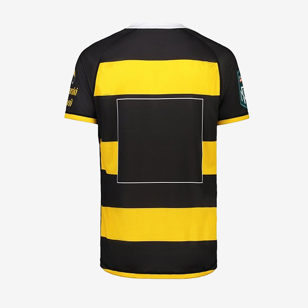 Canterbury Taranaki Bulls 22/23 Replica Shirt - Black/Gold - Mens Replica