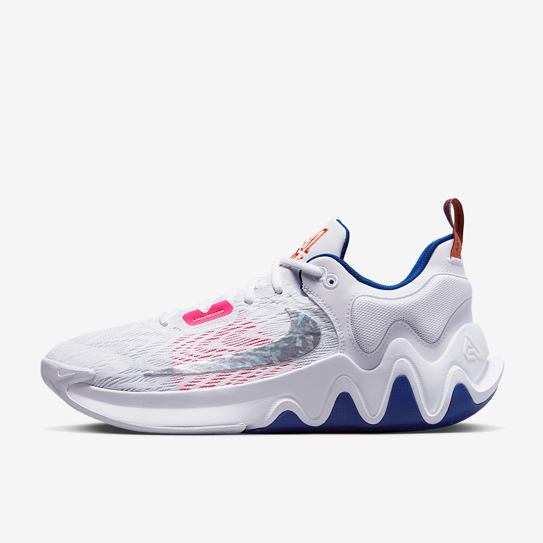 Nike Giannis Immortality 2 - White/Metallic Silver/Deep Royal Blue ...