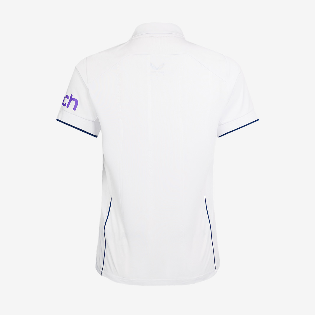 Castore ECB England Test Womens Shirt - White - Cricket Replica | Pro ...