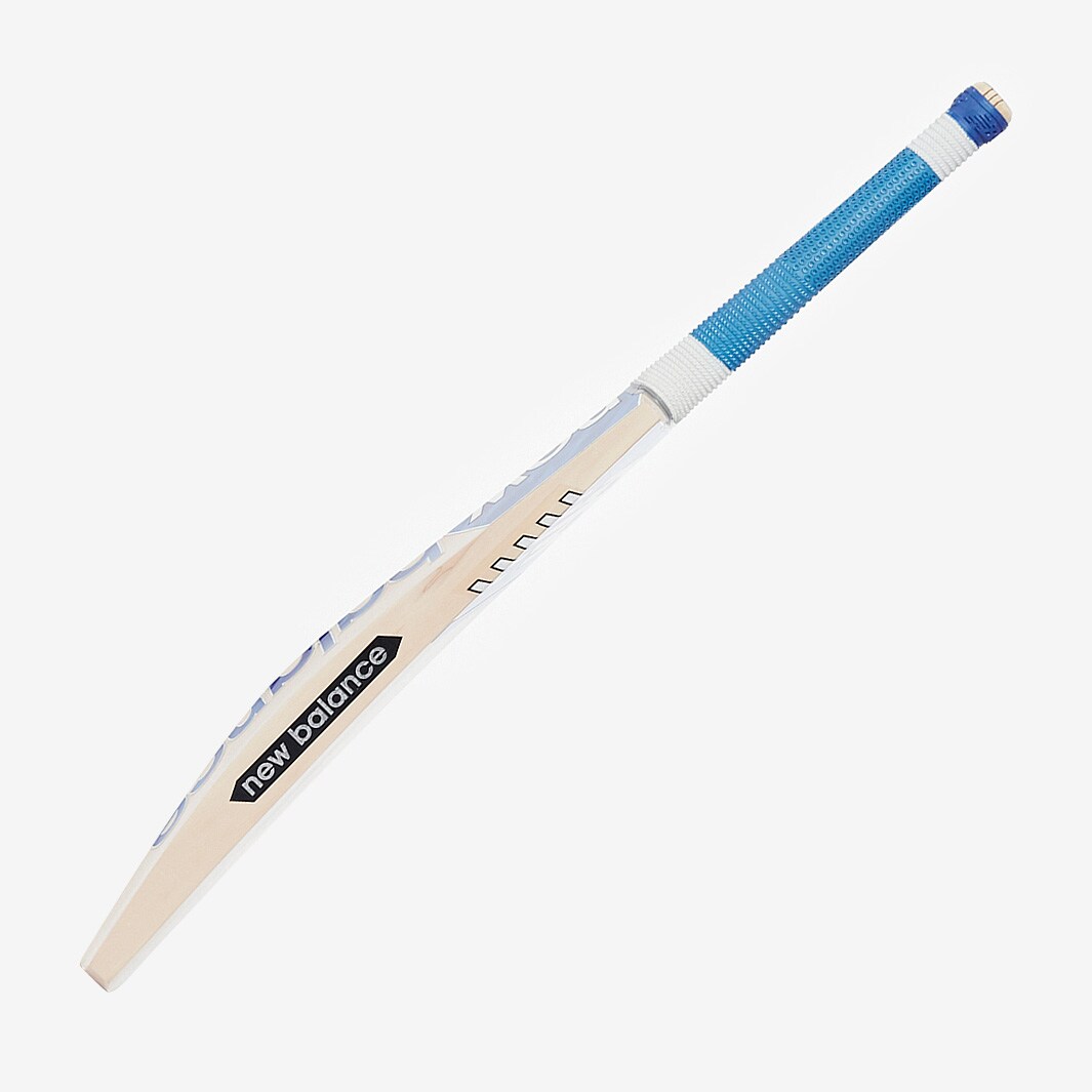 New Balance Burn Junior Cricket Bat - Blue/White - Junior Cricket Bats