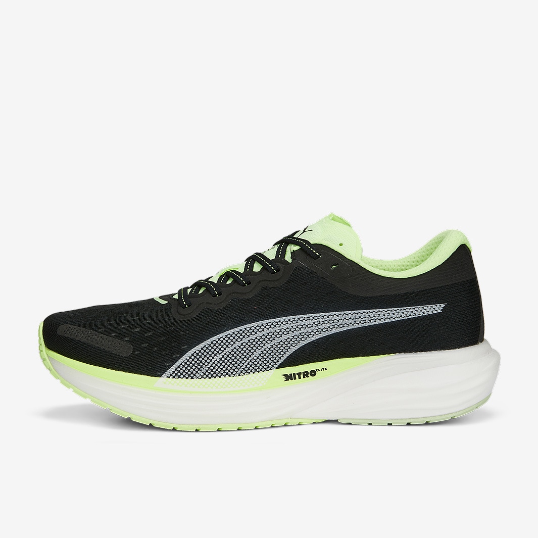 Puma Deviate Nitro 2 Run 75 - Puma Black/Fast Yellow/Light Mint - Mens ...