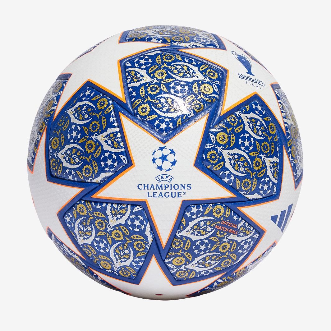 adidas 2023 UEFA Champions League Pro Ball - Weiß/Königsblau/Solar ...