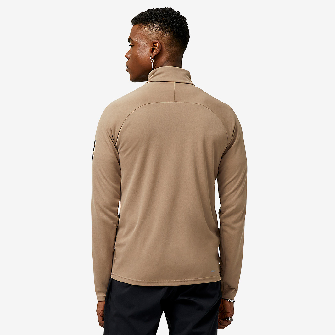 New Balance Grit Knit Half Zip - Brown - Mens Clothing | Pro:Direct Running