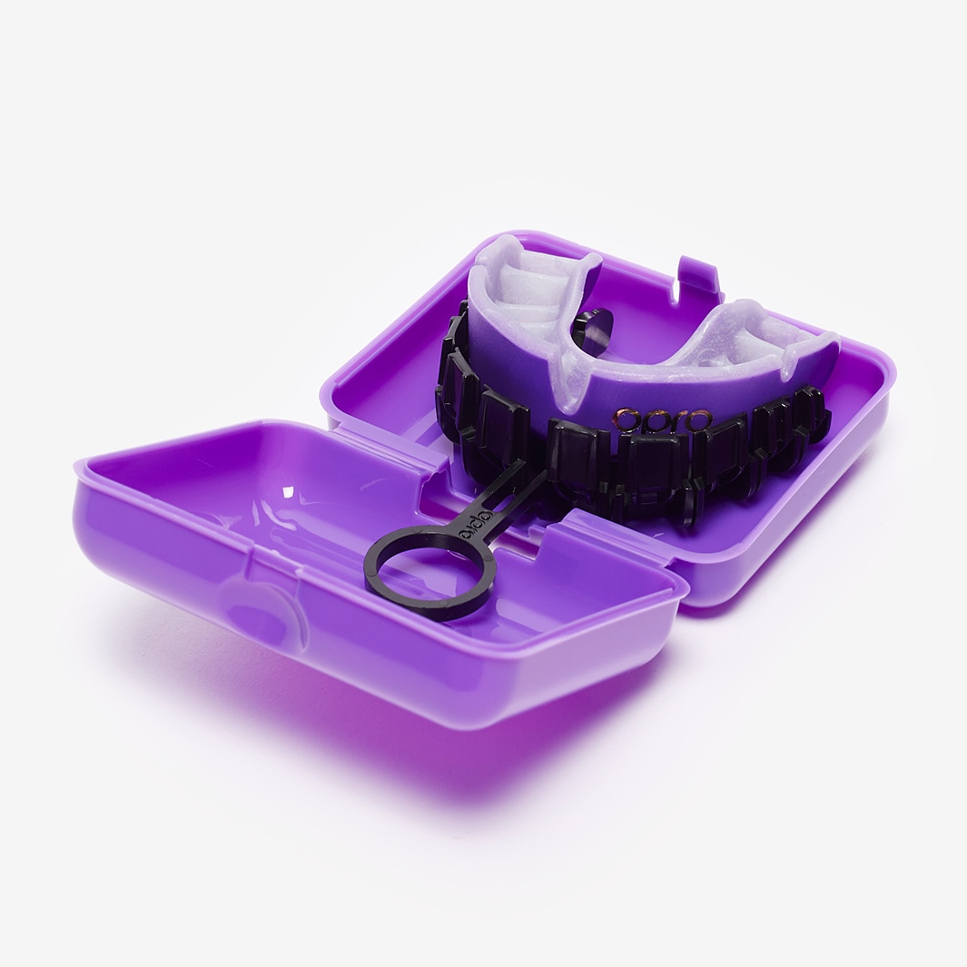 Opro Self-Fit Gen5 Gold Mouthguard - Purple/Pearl - Adult Protection