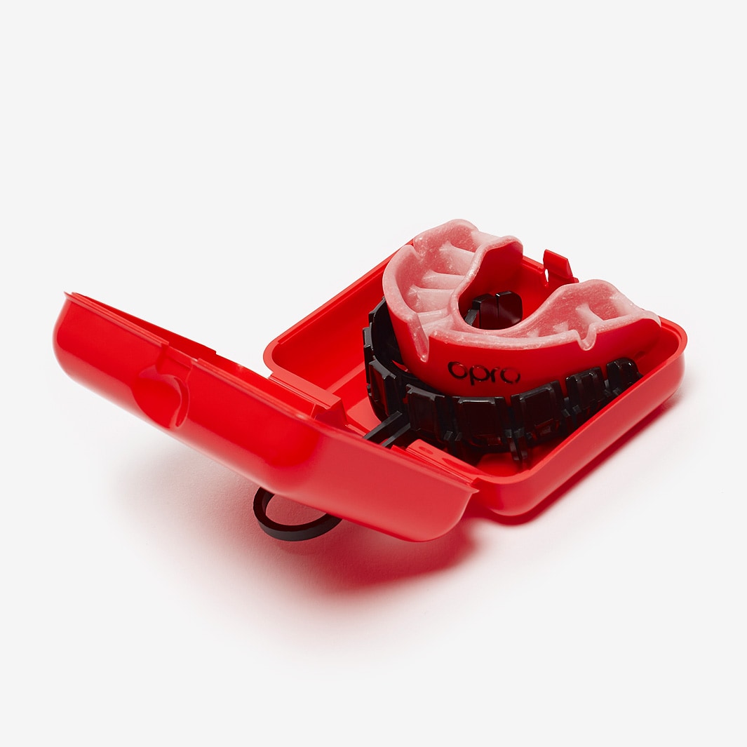 Opro Self-Fit Gen5 Gold Mouthguard - Red/Pearl - Adult Protection