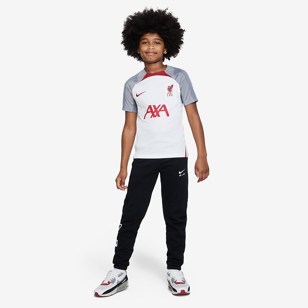 Nike Kids Liverpool 23/24 Dri-Fit Strike Top-White/Smoke Grey/Tough Red ...