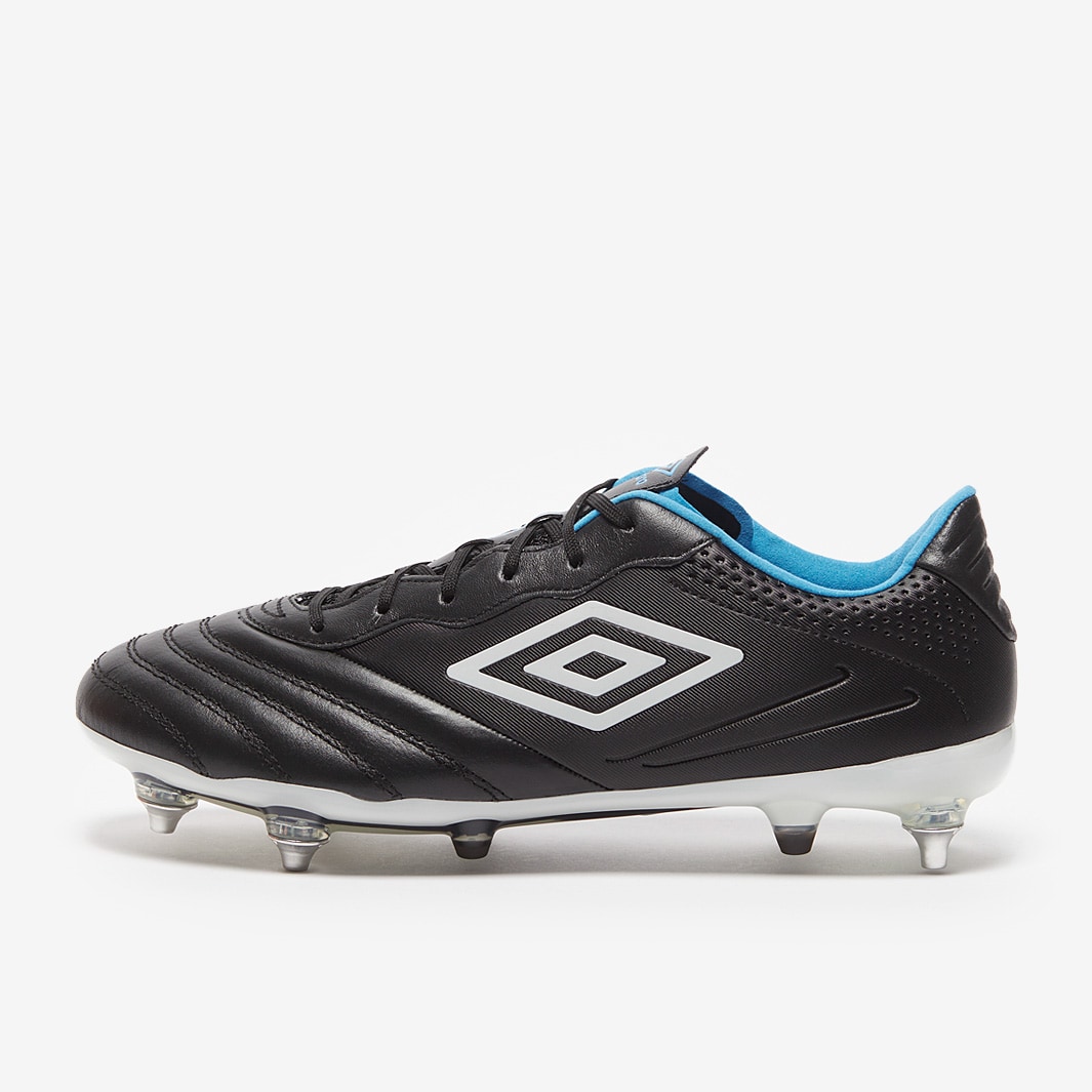 Umbro Tocco III Pro SG - Black/White/Malibu Blue - Mens Boots | Pro:Direct Running
