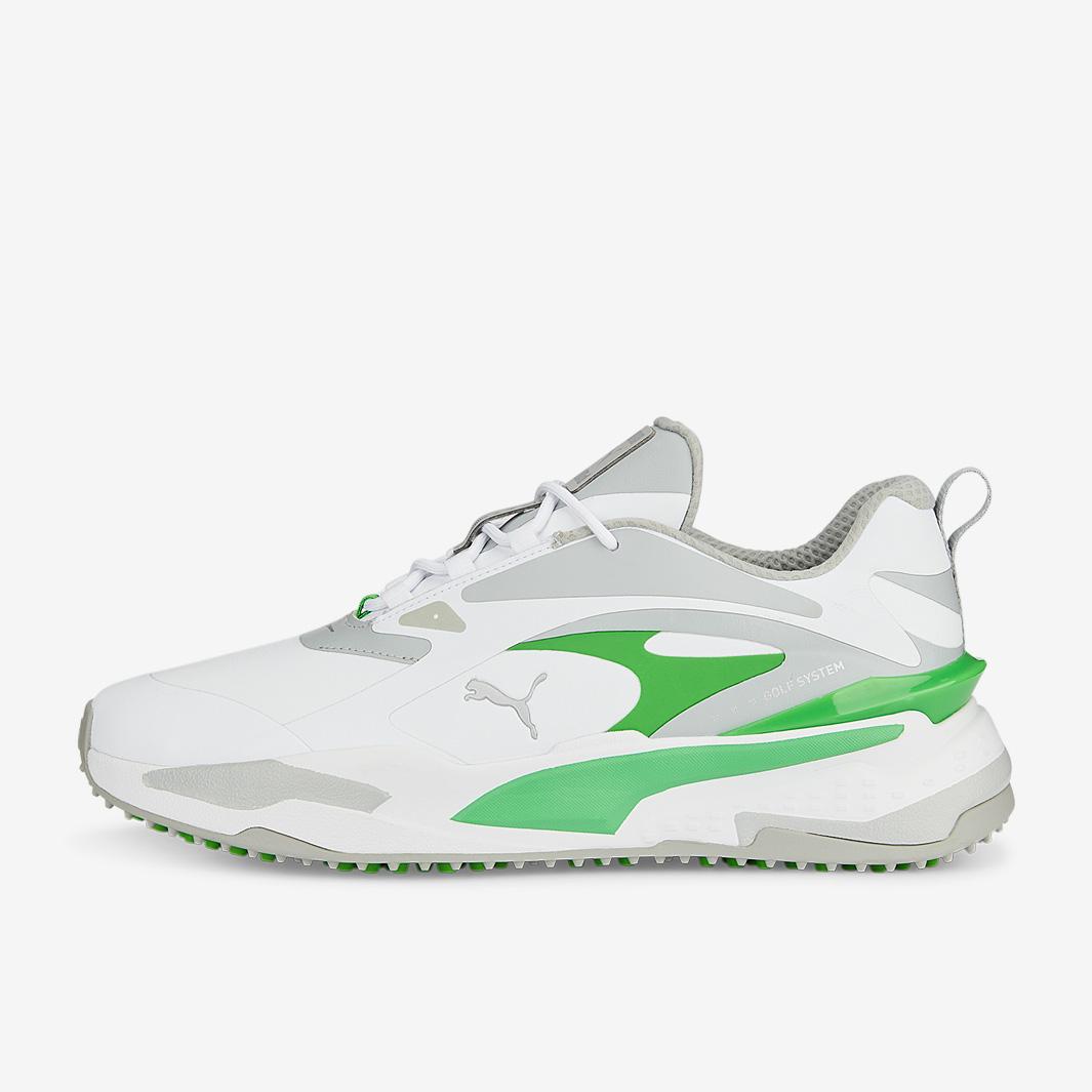 Puma GS-Fast - Puma White/High Rise/Puma Green - Mens Shoes