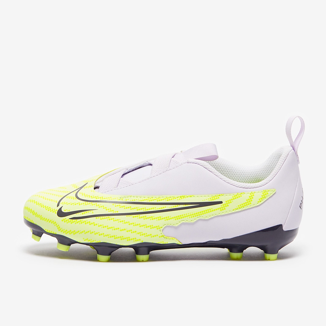 Nike Kids Phantom GX Academy FG/MG - Barely Volt/Gridiron/Barely Grape ...
