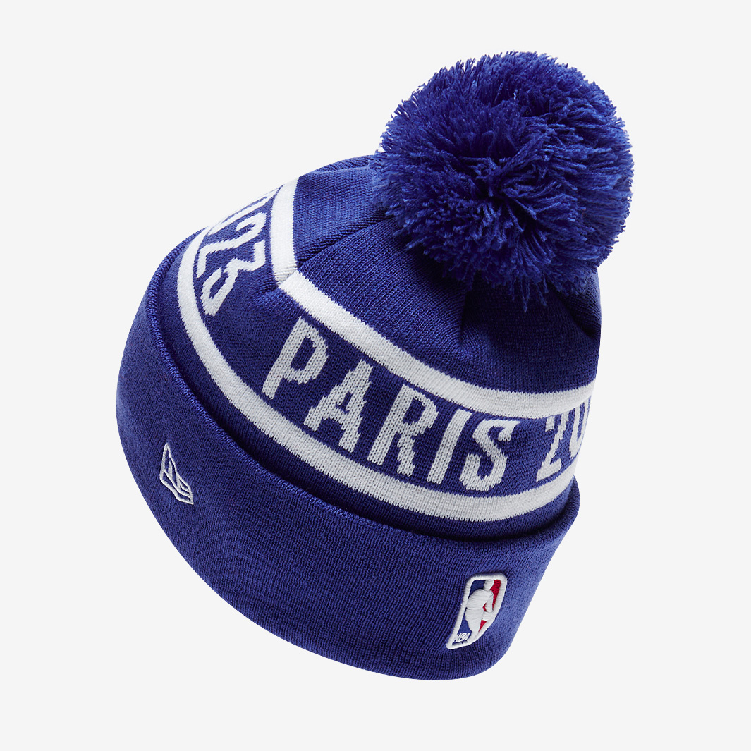 New Era NBA Detroit Pistons Paris Game Beanie - Blue/White ...