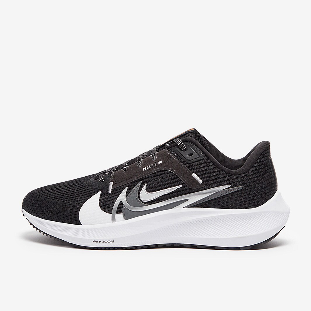 Nike Womens Pegasus 40 Premium - Black/Multi-Colour-White-Bright ...