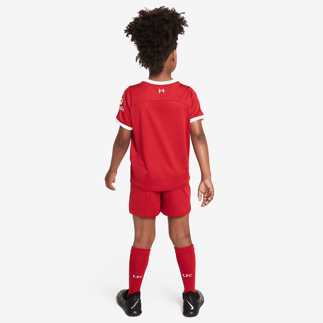 Nike Little Kids Liverpool FC 23/24 Home Dri-Fit Kit - Gym Red/White ...