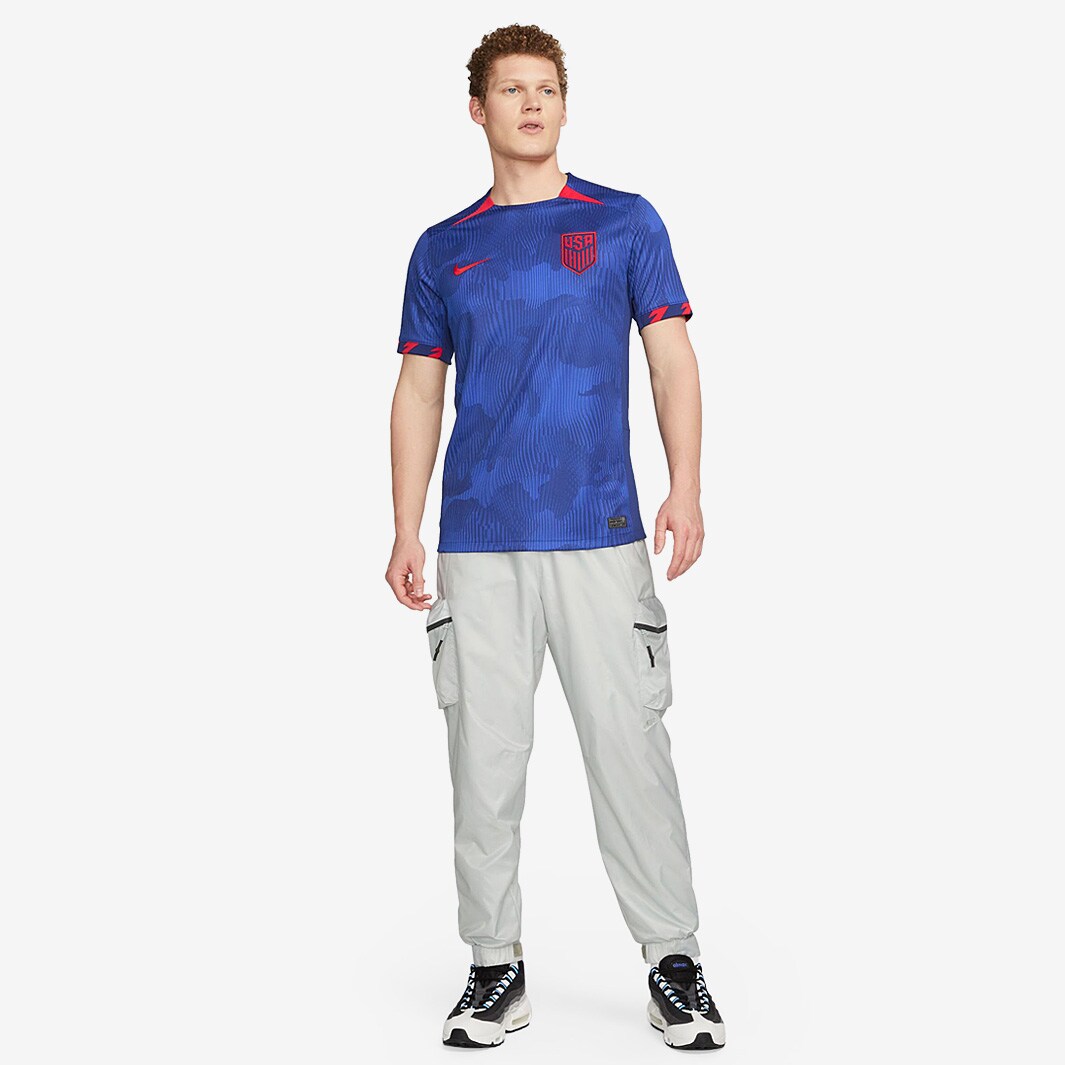 Nike USA 23/24 Dri-Fit Stadium SS Away Jersey - Hyper Royal/Loyal Blue ...