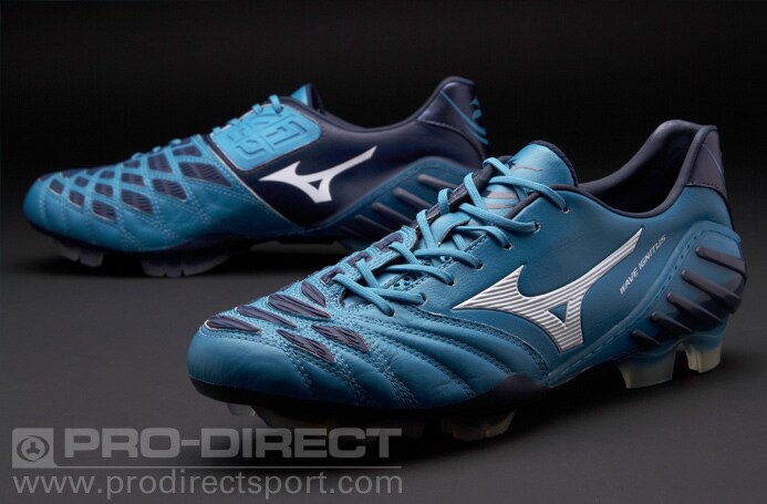 Mizuno Football Boots Mizuno Wave Ignitus 2 FG Firm Ground Soccer Cleats Blue Danube White Dress Blue Pro Direct Soccer