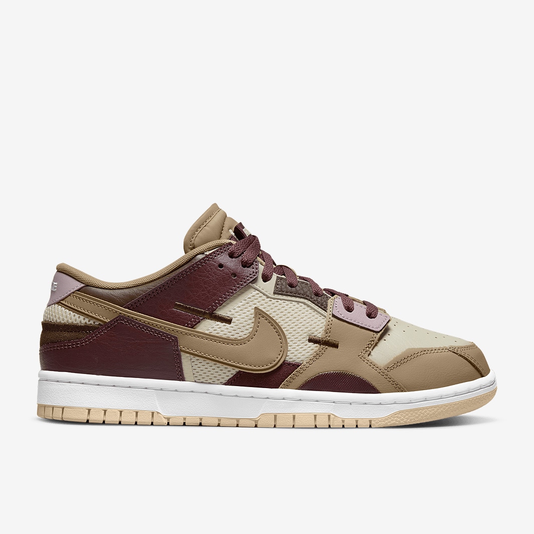 Nike Sportswear Dunk Scrap - Light Stone/Khaki/White/Burgundy Crush ...