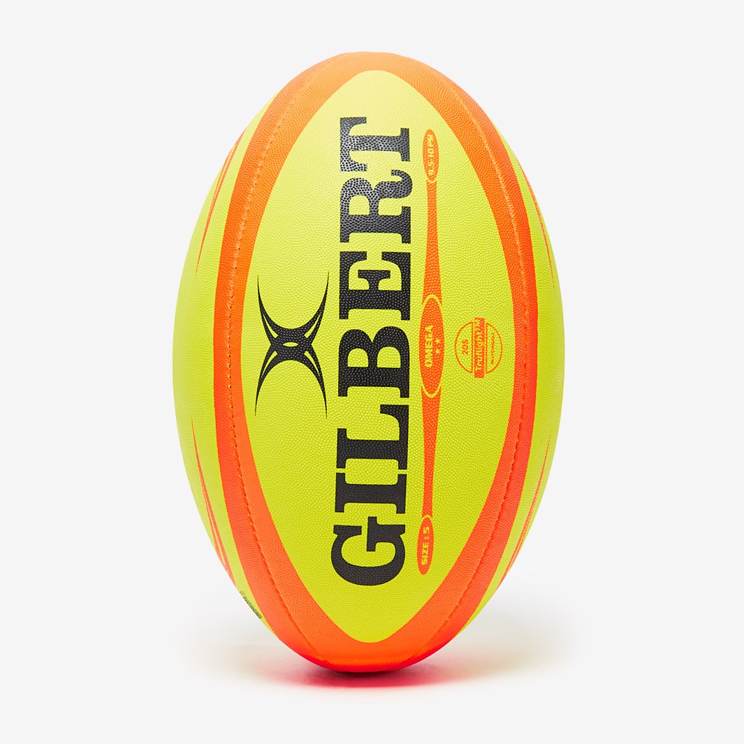 Rugby Balls - Gilbert Omega Rugby Match Ball - Fluorescent - Match