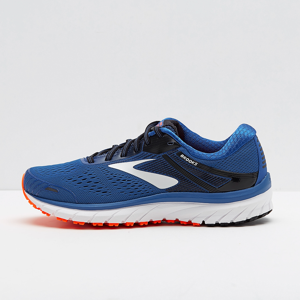 Brooks Adrenaline GTS 18 - Blue/Black/Orange - Mens Shoes - 110271-420