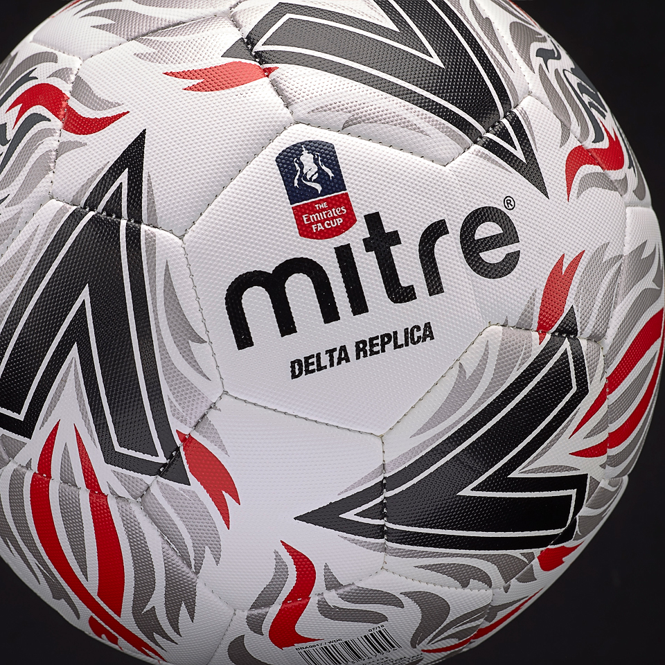 ballons de football - Ballon Mitre Replica FA Cup - Blanc/Rouge | Pro ...