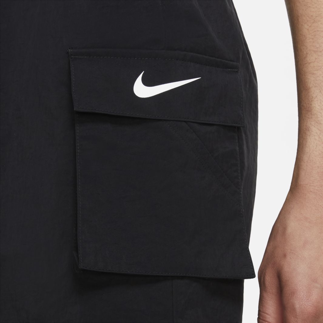 Nike Sportswear Essential Women's Woven High-Rise Shorts - Hemp/White ...