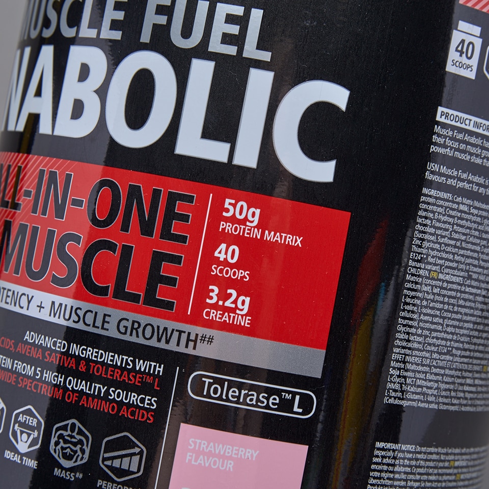 nutrition - USN - Muscle Fuel Anabolic - fraise - 2kg | Pro:Direct Soccer