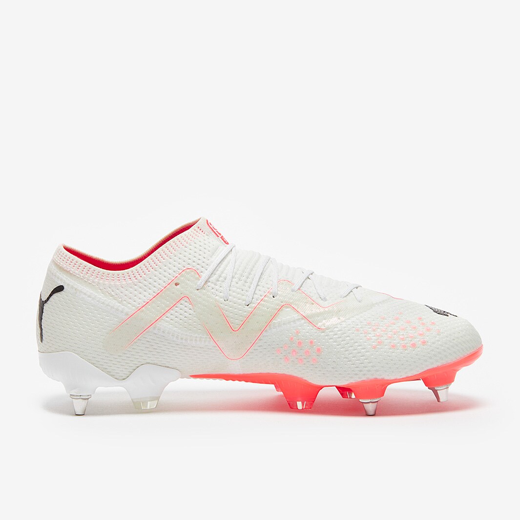 Puma Future Ultimate Low MxSG - Puma White/Fire Orchid - Mens Boots ...