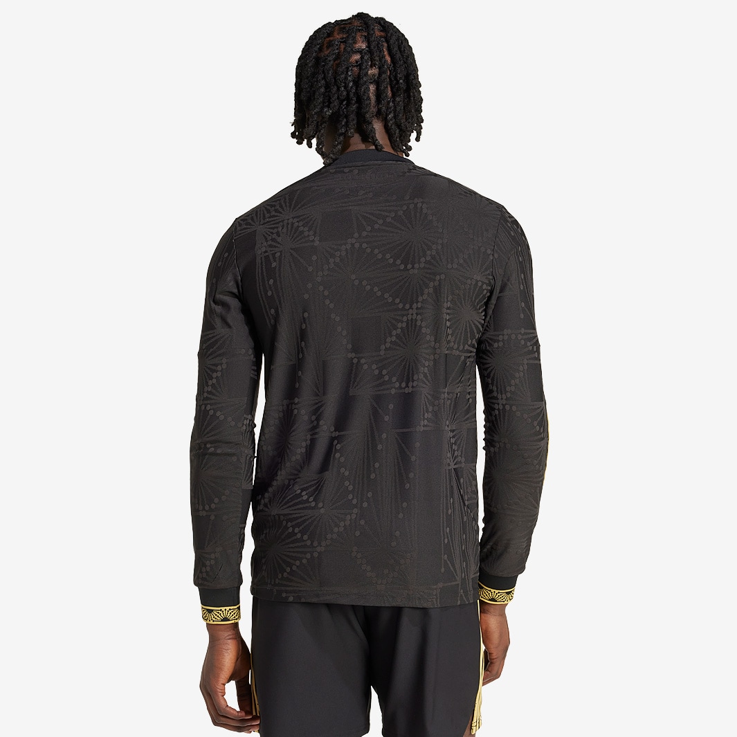 adidas Originals Mexico 2025 Gold LS Jersey - Black - Mens adidas Originals Mexico 2025 Gold LS Jersey - Black - Mens