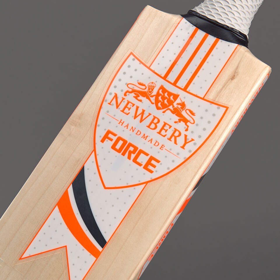 Newbery Force Player Junior Cricket Bat - Cricket Bats - White/Orange