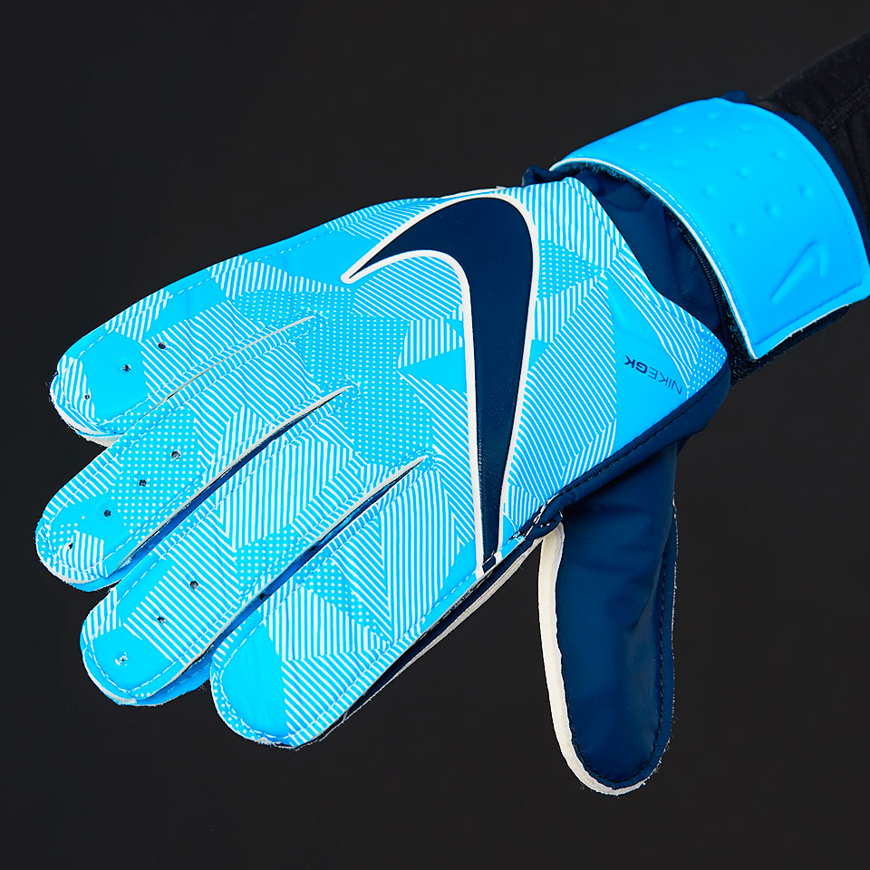Gants de Gardien de But Nike GK Match - Paume plate - Bleu gamma ...