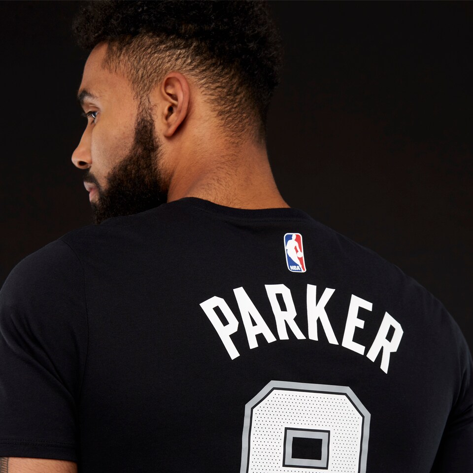 Nike NBA Pau Gasol San Antonio Spurs Dry NameNo. Tee - Black - Mens ...