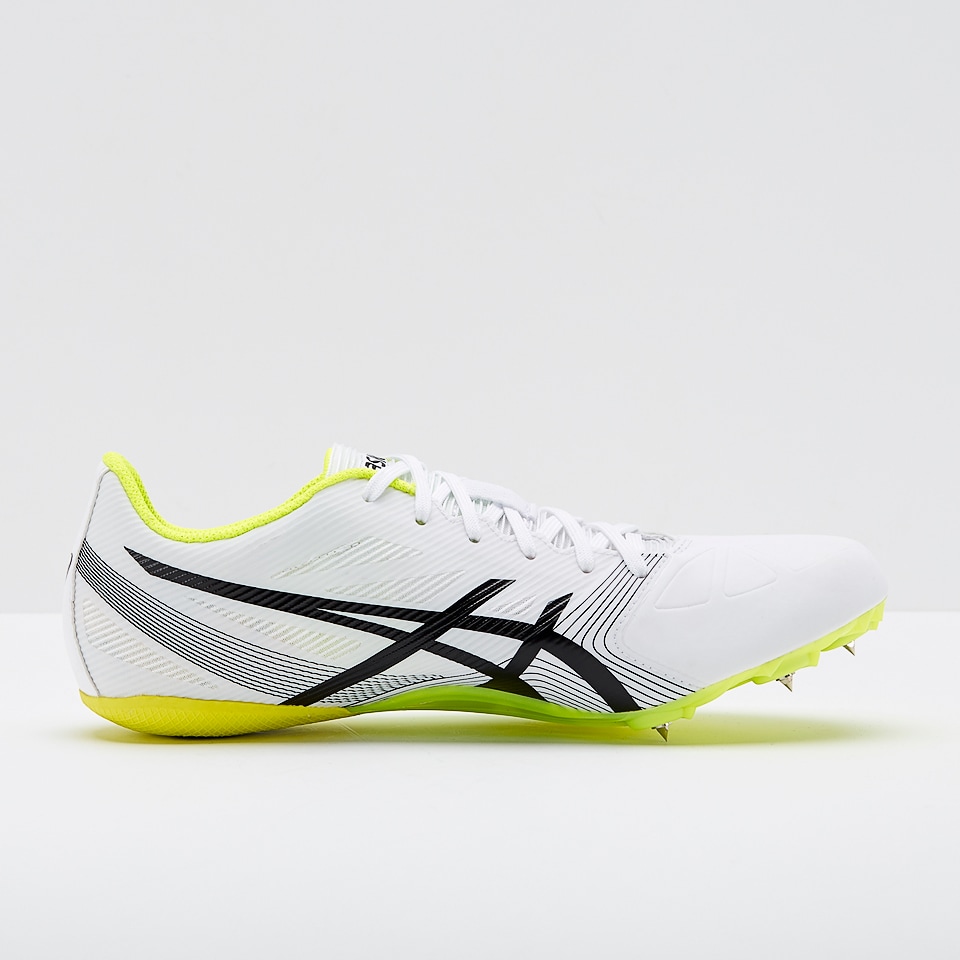 ASICS Hyper Sprint 6 - White/Black/Safety Yellow - G500Y-0190 | Pro ...