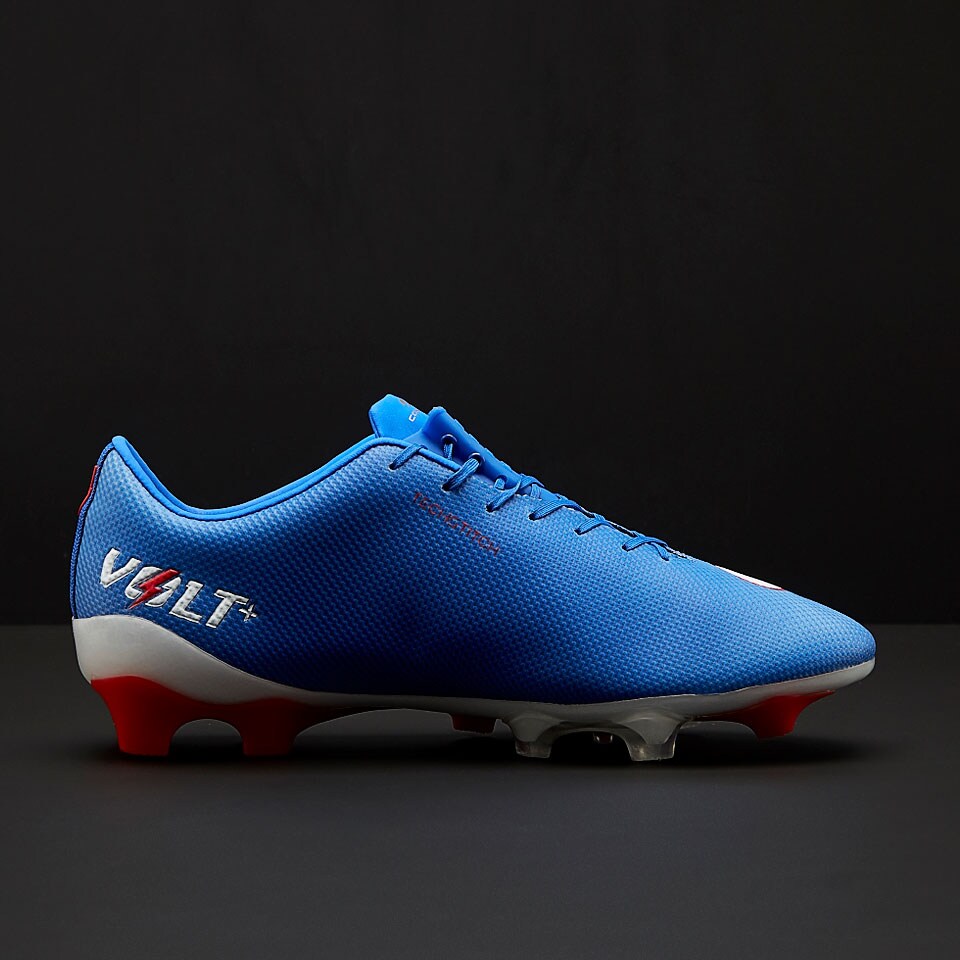 Concave Volt+ FG - Mens Soccer Cleats - Firm Ground - Blue/White/Red