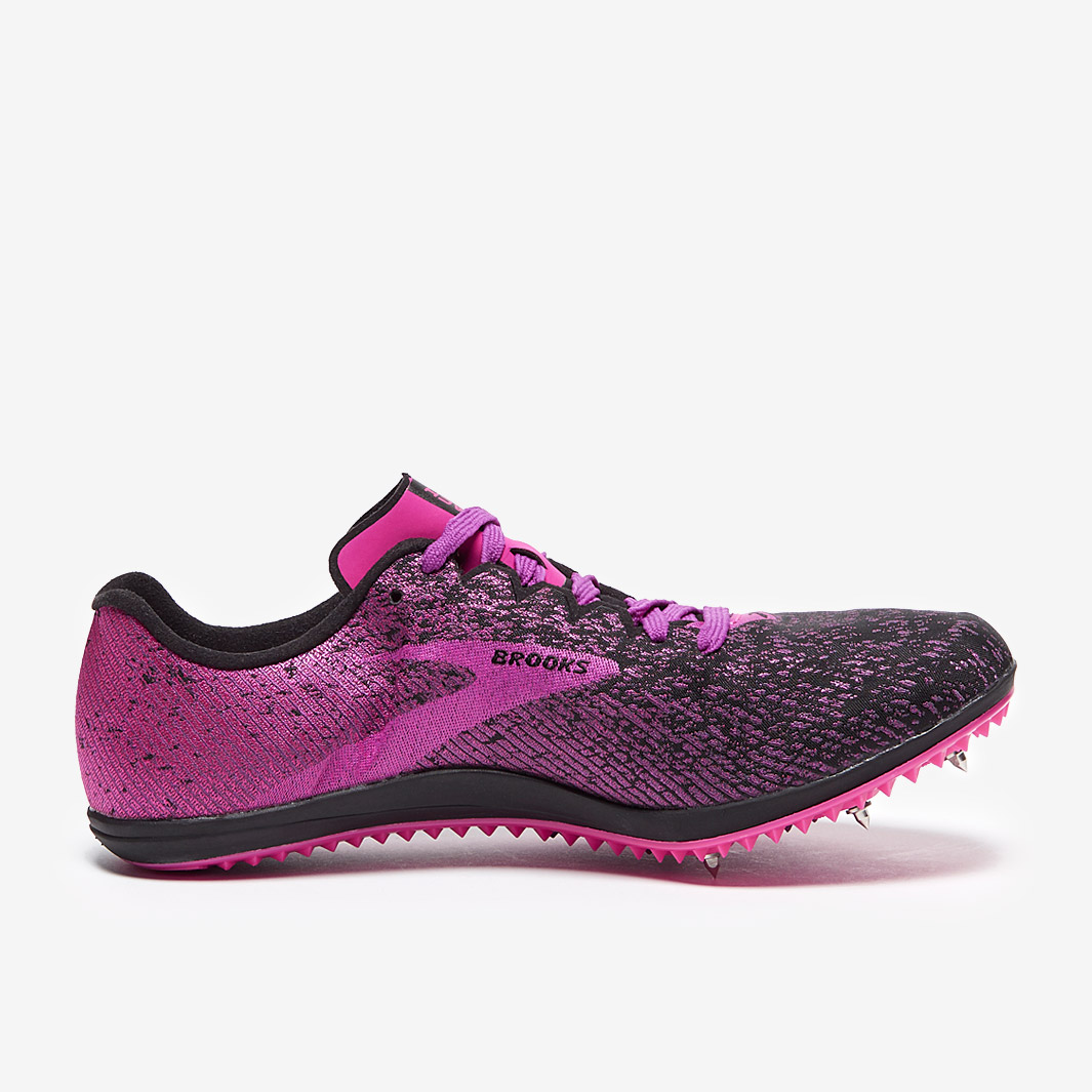 Brooks Womens Mach Spike 19 - Black/Hollyhock/Pink - Womens Shoes ...