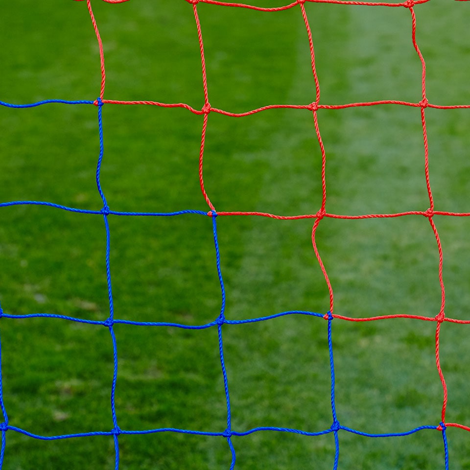 Pro Direct - Diamond - Goal Nets - Striped Netting - Blue / Red