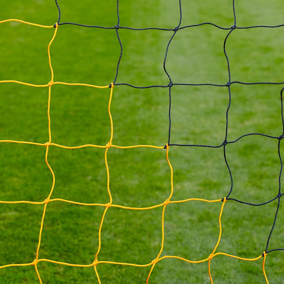 Pro Direct - Diamond - Goal Nets - Striped Netting - Orange / Black ...