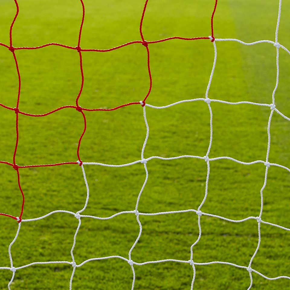 Pro Direct - Diamond - Goal Nets - Striped Netting - Red / White
