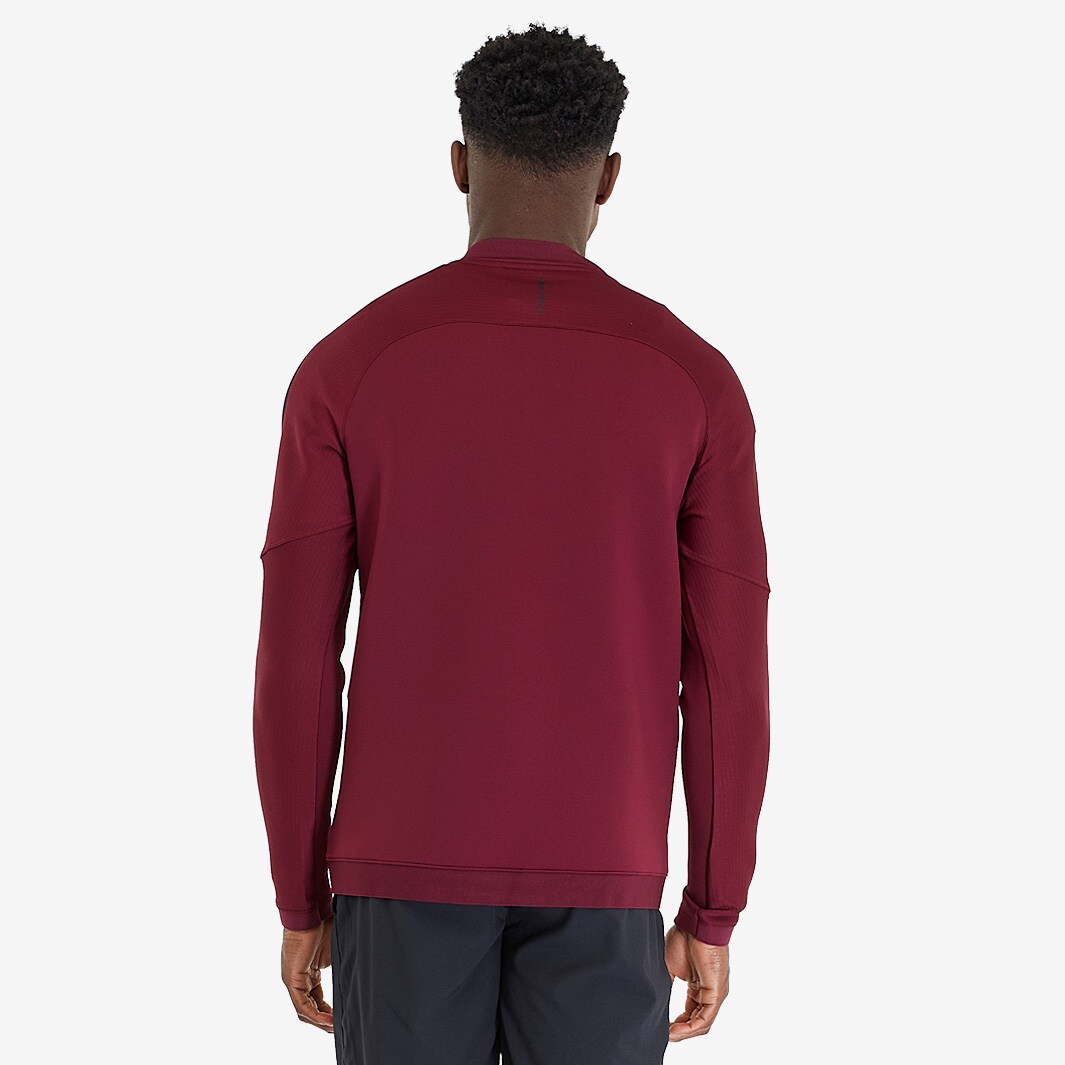 Nike Fleece Training Jacket - Night Maroon - Mens Clothing